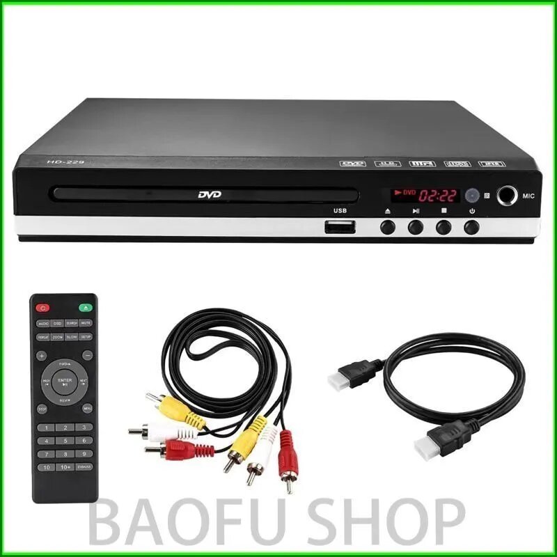 Blu-ray-плеер HDMI HD с поддержкой USB, воспроизведением 1080P, черного цвета — фото 1
