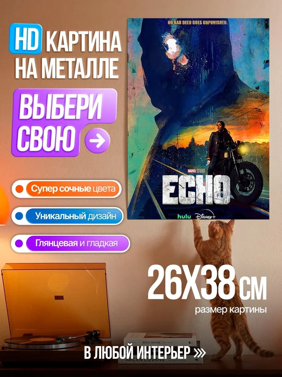 Картина на HD металле Эхо