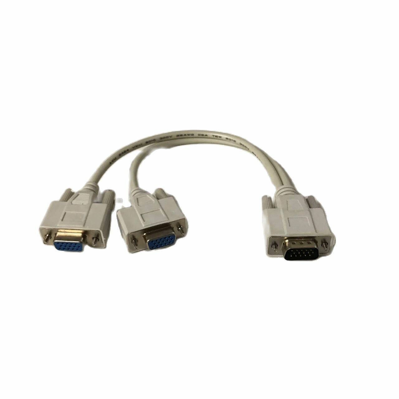 1 шт Разъем переходник VGA папа - 2 VGA мама
