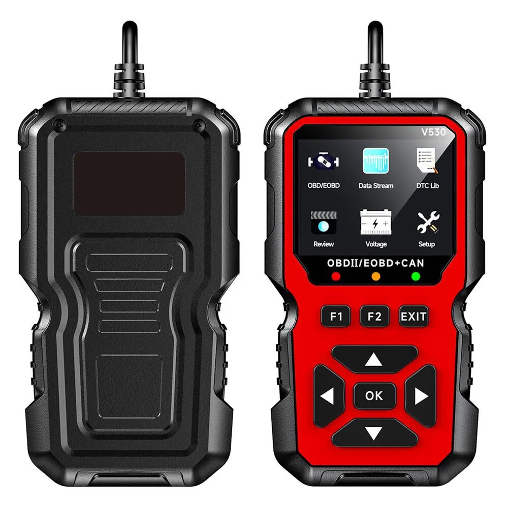 Автомобильный сканер диагностики OBD2 V530 с цветным дисплеем 2,8 дюйма