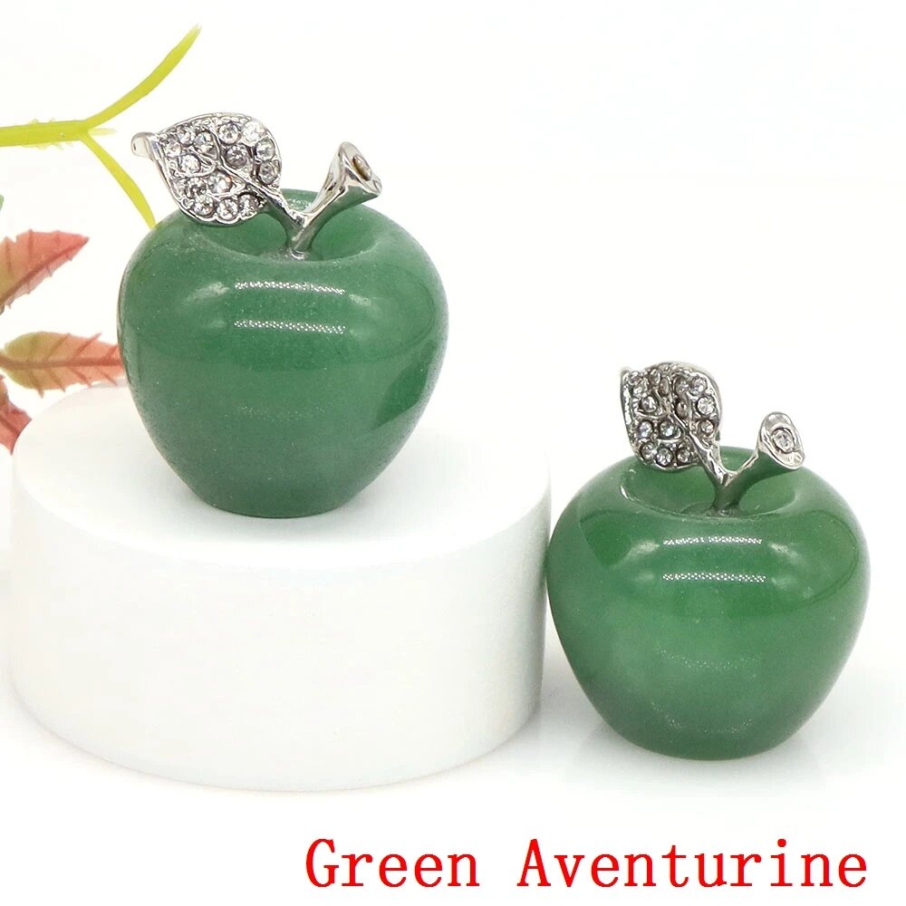 Статуэтка яблоко Green Aventurine, изумрудный