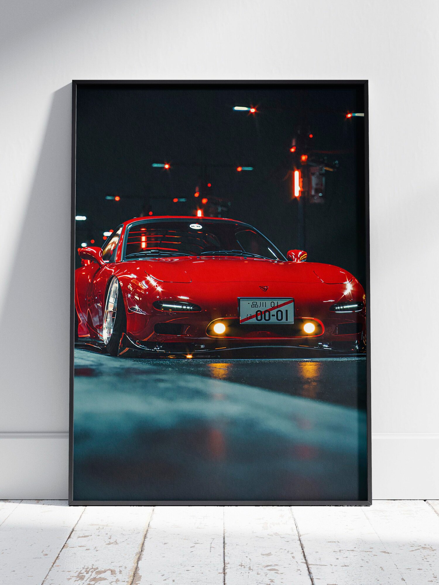 Плакат на стену для интерьера Легенды Авто (Мазда RX7 - Mazda RX7 1) - Постер по машине формата A4 (21x30 см)