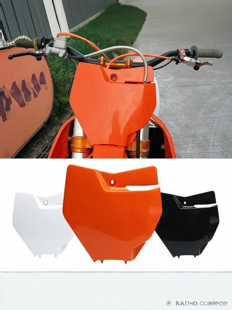 Номерные пластины (фронтальные) для кроссовых мотоциклов Honda CRF250R / CRF450R Декоративная передняя панель, номерной плафон