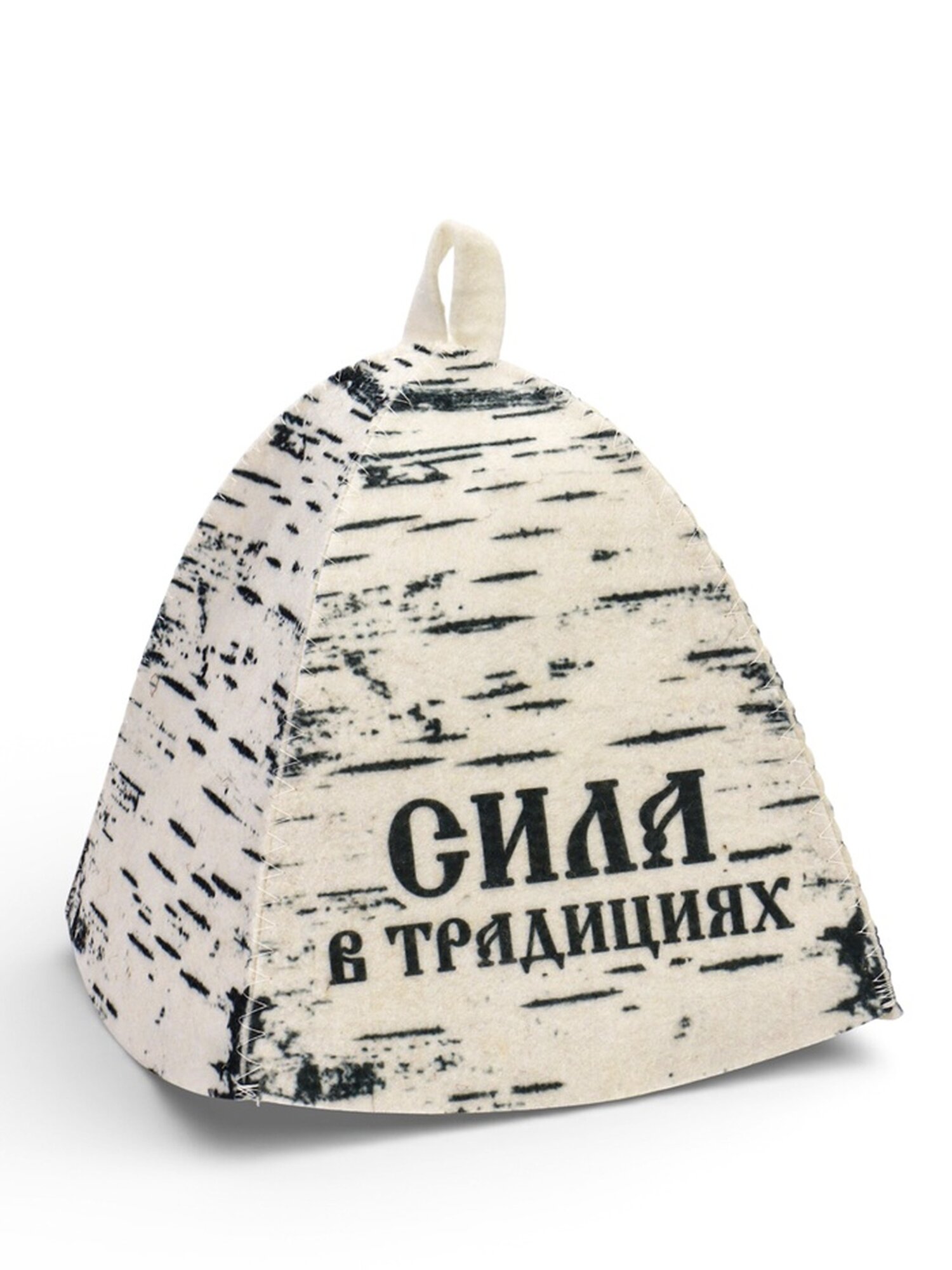 Шапка банная для бани и сауны «Сила в традициях», полиэфир, светлая