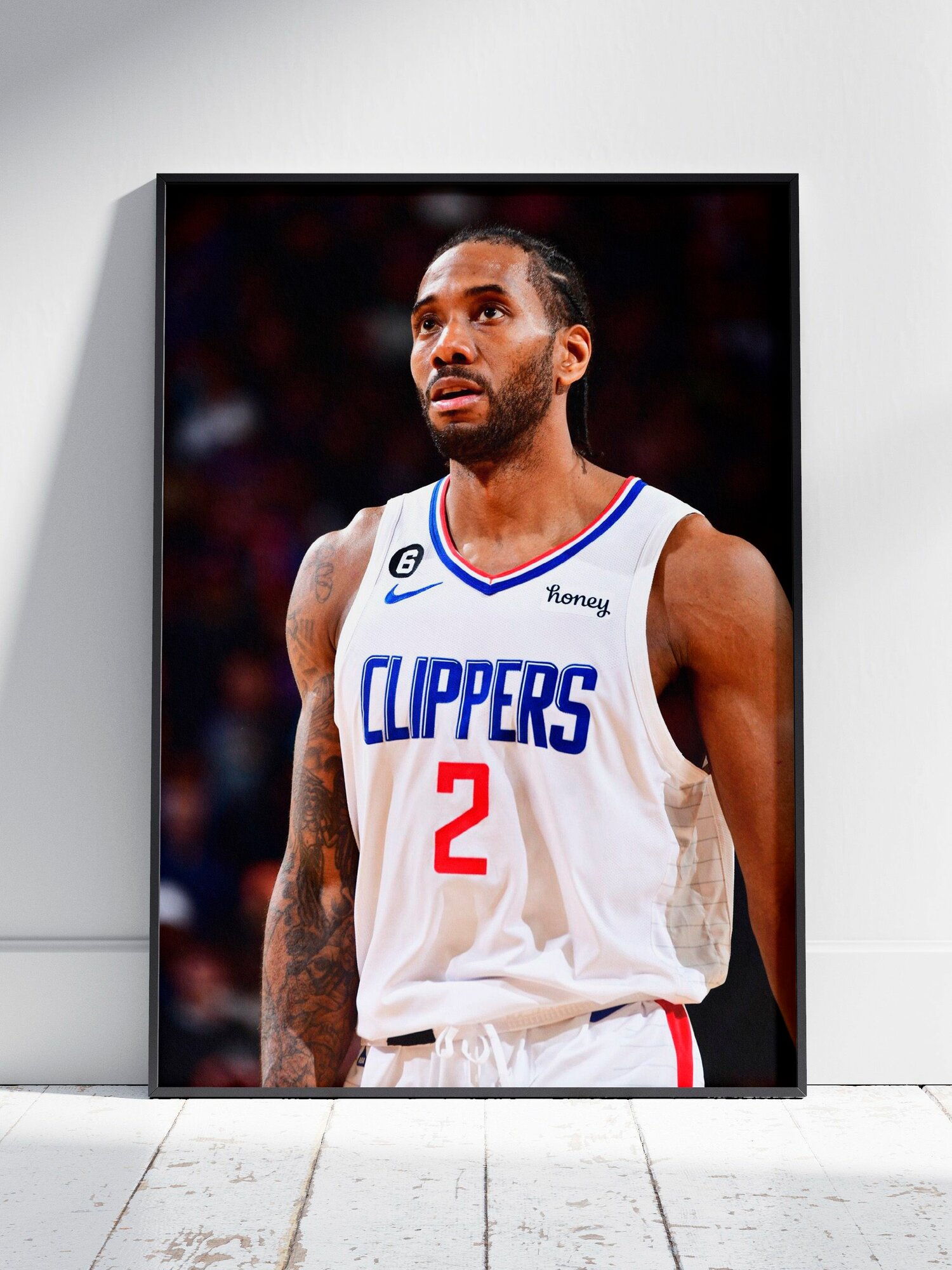 Плакат на стену для интерьера Легенды Баскетбола (Кавай Леонард - Kawhi Leonard 2) - Постер по спорту и физической активности формата A4 (21x30 см)