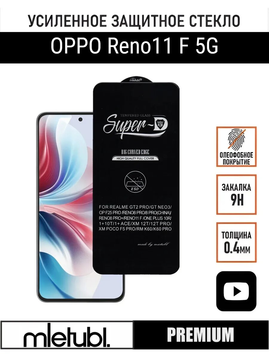 Защитное стекло на Oppo Reno 11F