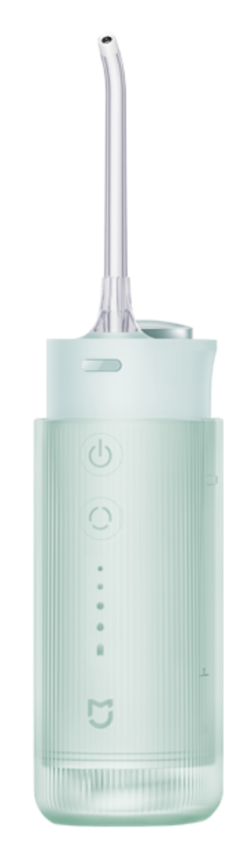Ирригатор Xiaomi Mijia F400 портативный аккумуляторный, 200 мл, 1700 имп/мин, IPX7, зеленый