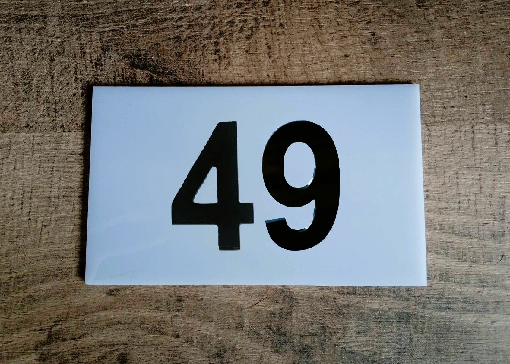 Цифры на дверь, табличка с номером 49