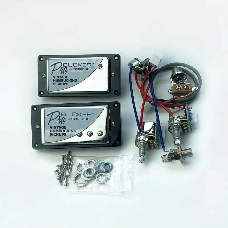 Оригинальная аутентичная электрогитара Epiphone Alnico 5 ProBucker со стандартным звукоснимателем, двойная катушка, 1 комплект, двухтактная проводка 2V1T