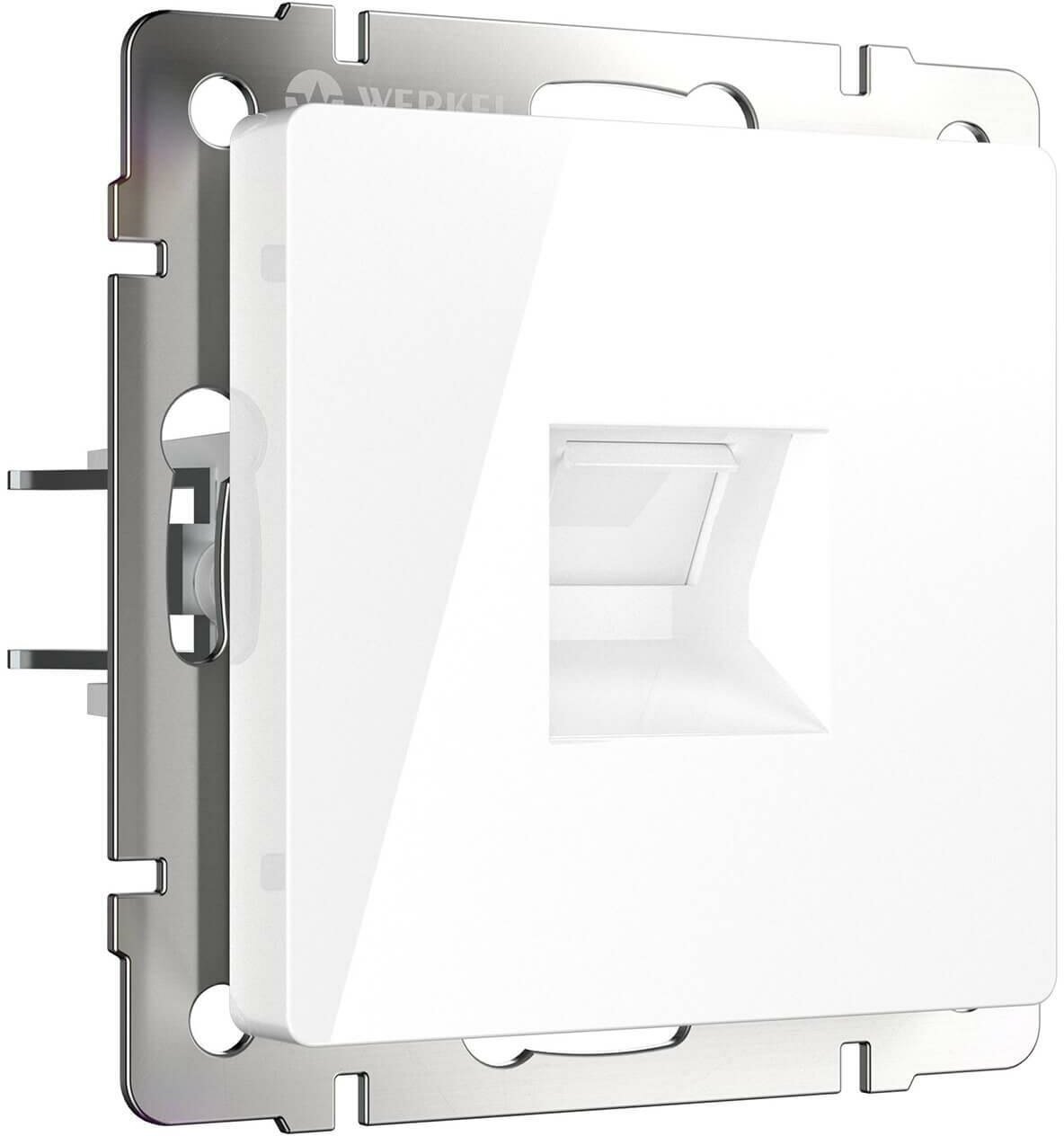 Типы/Электротовары/Розетки Werkel Телефонная розетка RJ-11 Werkel белый W1182001 4690389155383