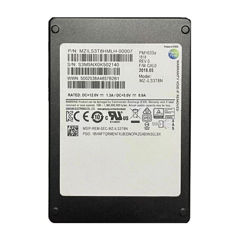 Жесткий Диск Samsung MZILS3T8HMLH-00007 3.84Tb SAS 2.5" SSD