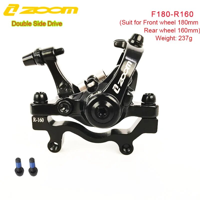 ZOOM DB-680 черные механические дисковые тормоза, Rear Brake