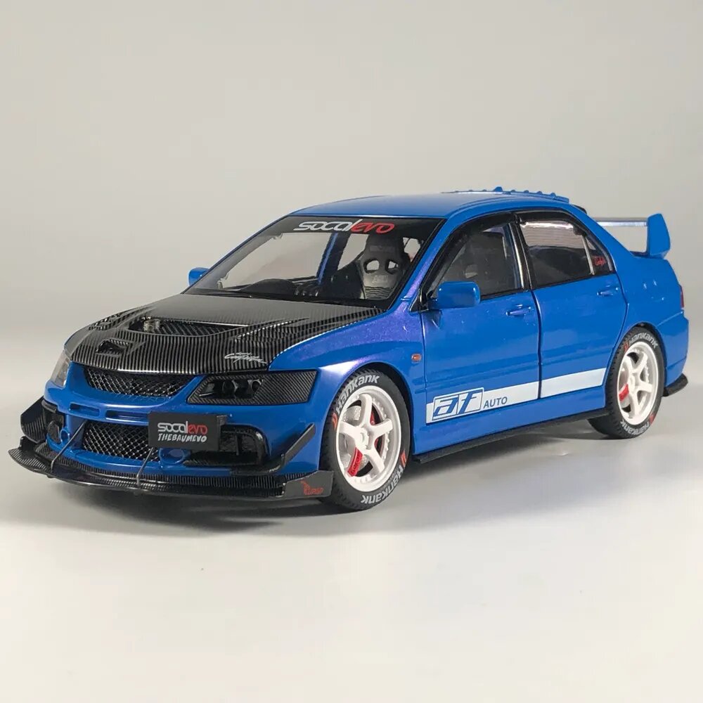 Мицубиси Lancer Evolution Девятое поколениеМодифицированная версия , 1:24 Mitsubishi Lancer Evolution EVO9 Modified version Уличные гонки, Коллекционные предметы, Со звуковыми и световыми эффектами