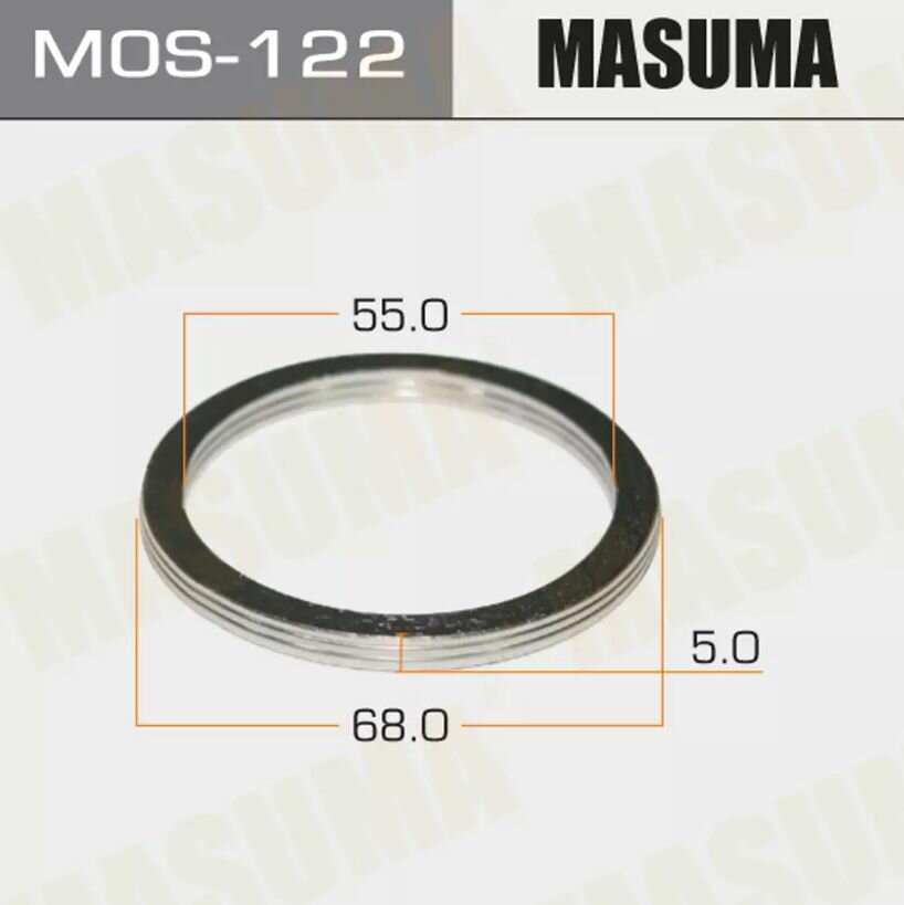Кольцо уплотнительное глушителя Masuma 55х68 MOS-122