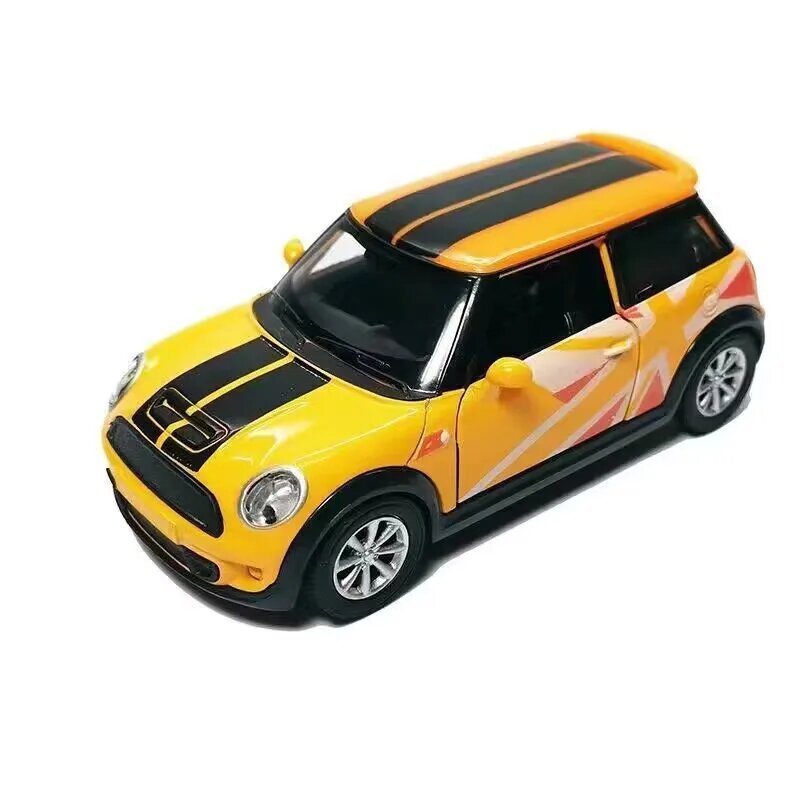 Металлическая модель MINI Cooper Yellow B 1:36, Желтый