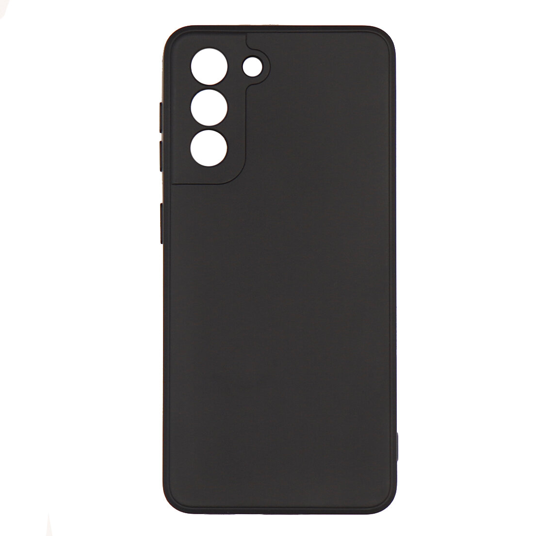 Чехол силиконовый для Samsung Galaxy S21, с микрофиброй внутри, с защитой камеры, X-CASE, черный