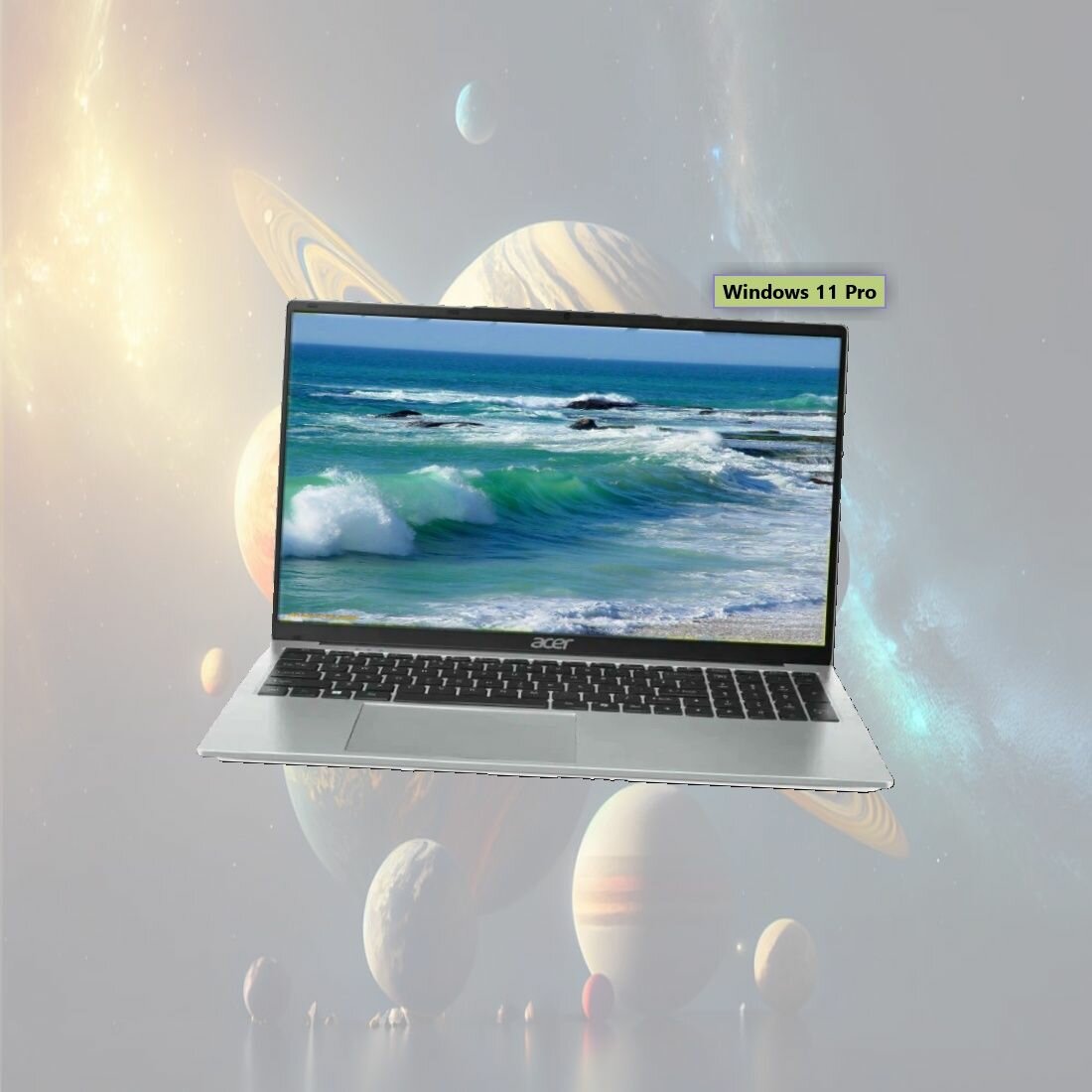 Ноутбук Acer Intel Core 3 3,1ГГц 8 ядер. 17,3' 1600x900 HD+ Intel Graphics Windows 11 Pro Русская раскладка