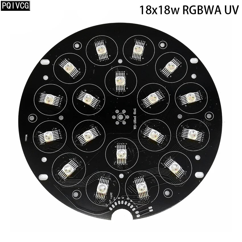 Светодиодный модуль PQIVCG 18x18 Вт RGBWA UV