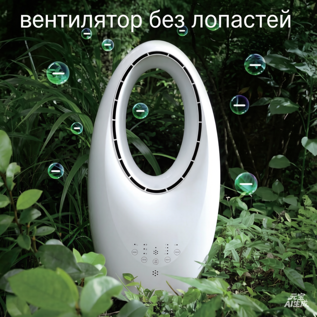 Вентилятор без листьев, бытовой вентилятор, электрический вентилятор без листьев, белый
