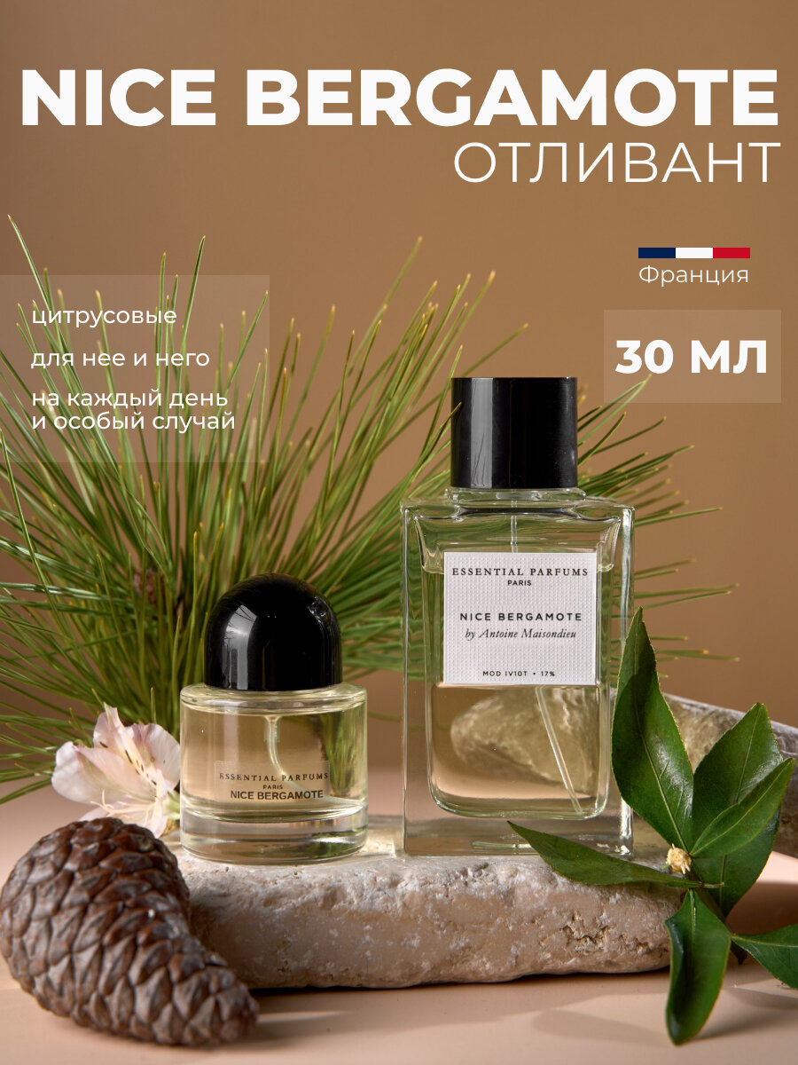 Парфюмерная вода унисекс, селективная парфюмерия, Nice Bergamote , 30мл