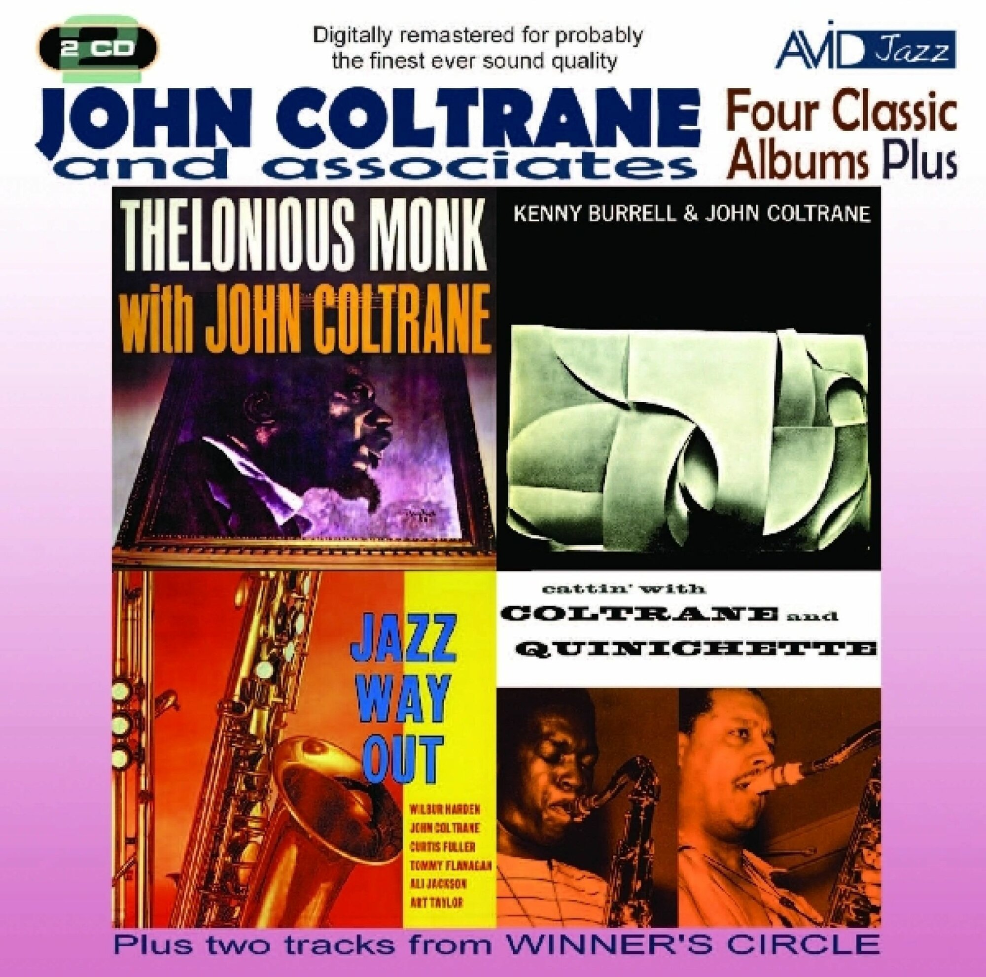 CD диск John Coltrane - Thelonious Monk With John Coltrane/ Cattin' With Coltrane And Quinichette/ Jazz Way Out/ Kenny Burrell & John Coltrane (2CD) 2011