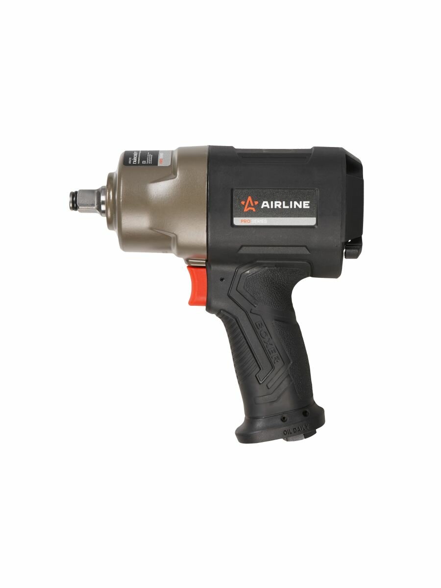 Гайковерт пневматический ударный композитный 1/2"DR 1680Нм PRO (AIRLINE)