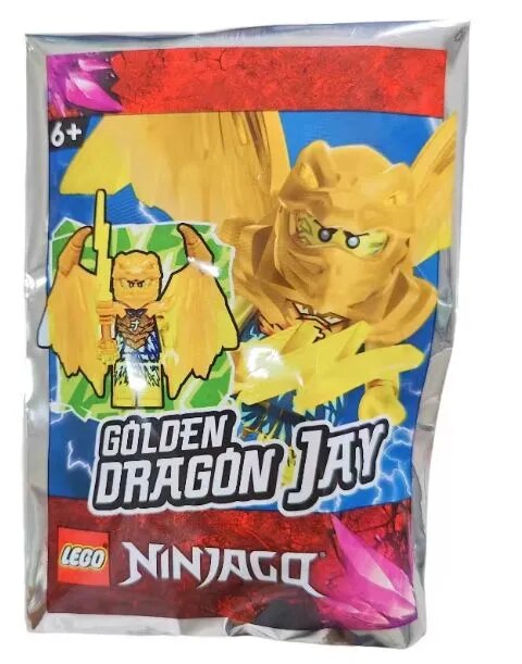 Детская игрушка Lego из строительных блоков 892302 Золотой дракон Цзе, количество строительных блоков 16, рекомендуется 6+