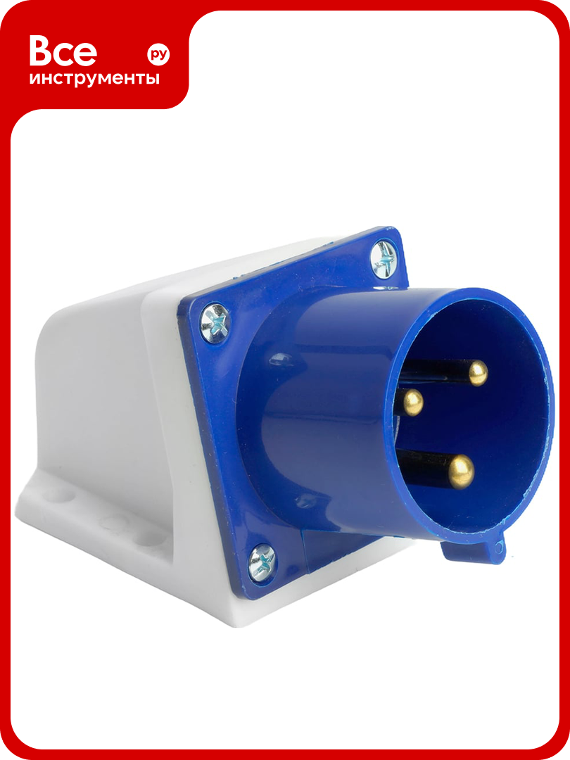 Вилка угловая STEKKER ST-523 32А 220В 2P PEIP44, PPG32-523-4 49445