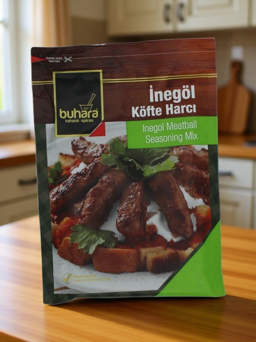 Смесь приправ для котлет инегель Buhara Inegol Meatball Seasoning Mix 90гр*3шт