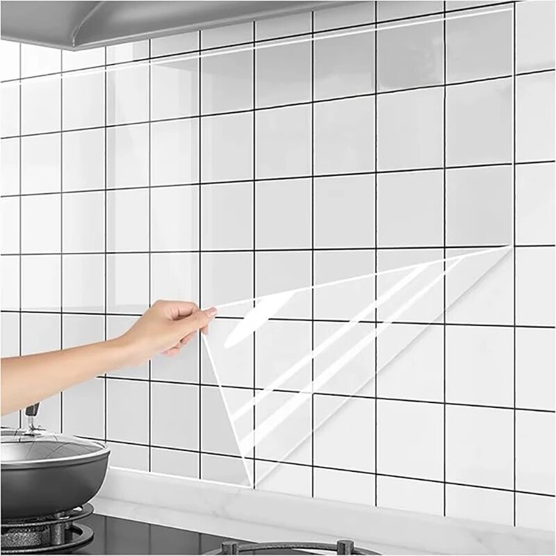 Статичные водонепроницаемые обои ctzsoop для кухни 45cmX3m