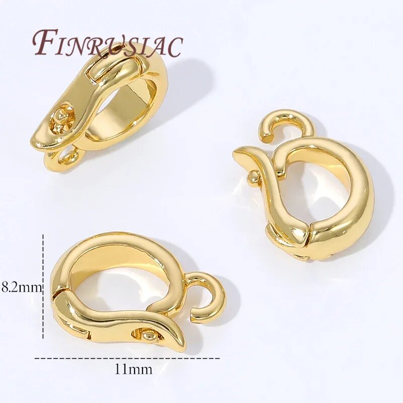 Бейлы для подвесок позолоченные 18K, 8 шт. FINRUSIAC