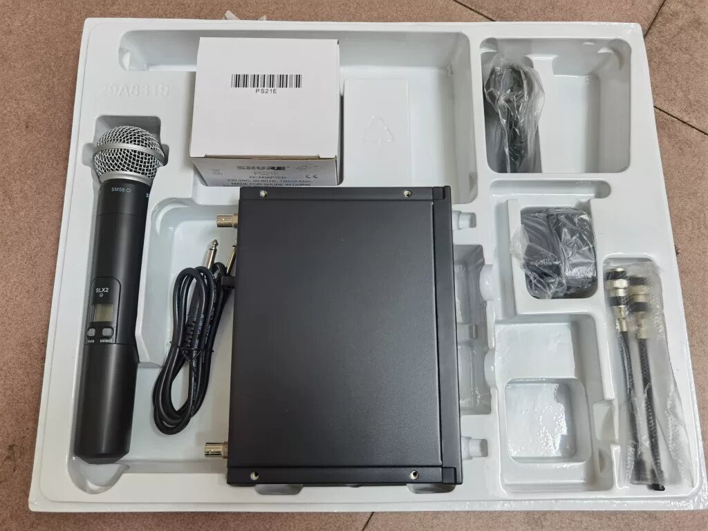 SHURE SLX4 беспроводной ручной микрофон с капсулой SM58 для живых выступлений и записи