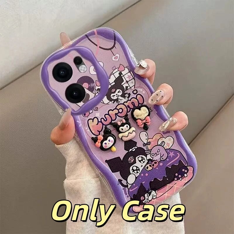 3D-чехол Sanrio Kuromi Hello Kitty для Realme C85 Pro C75 C71 C67 C65 C63 C61 Реалм C85 Про, DK-KLM