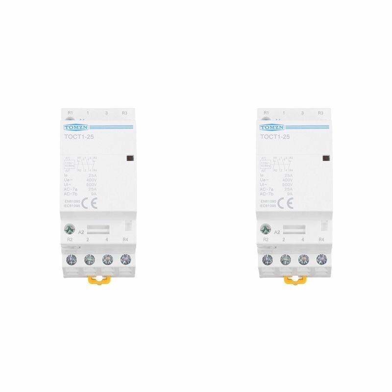 2X TOCT1-25 4P 25A AC Модульный Контактор