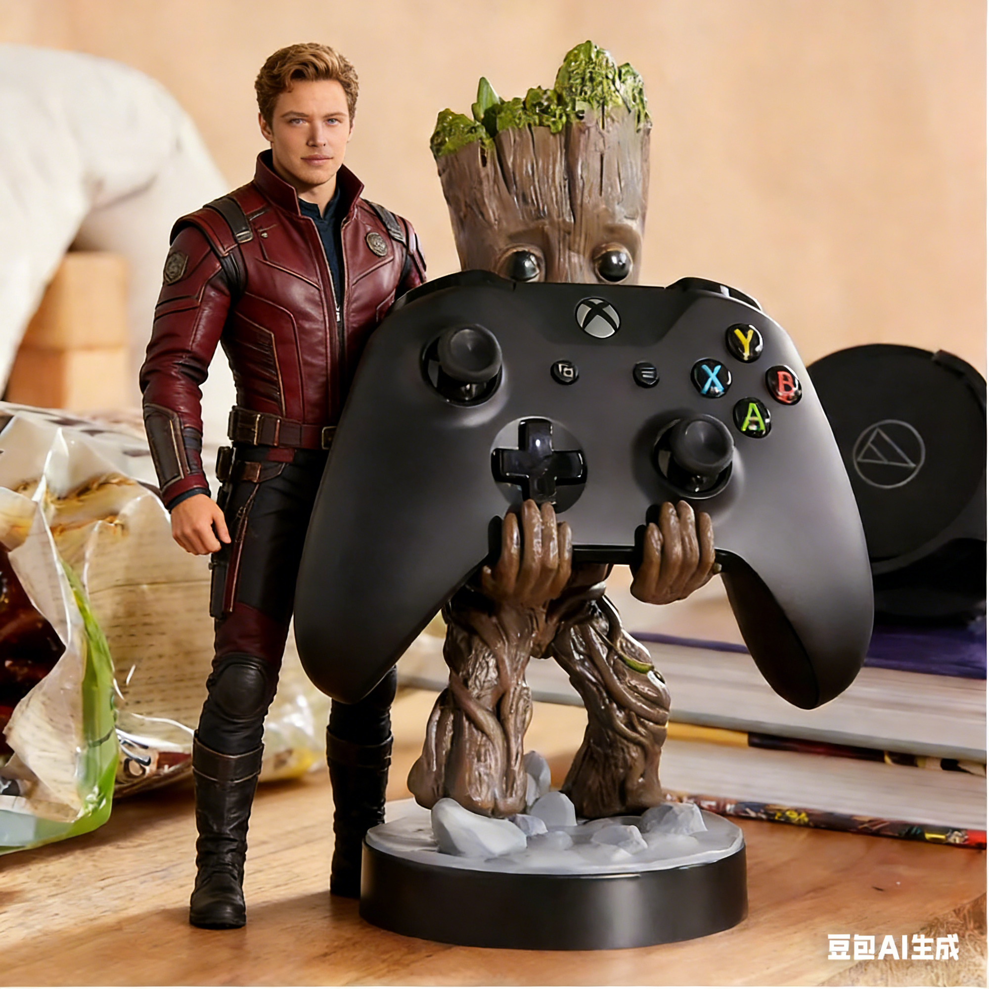 Кронштейн из смолы GROOT, украшение из смолы, настольная подставка для геймпада XBOX switch