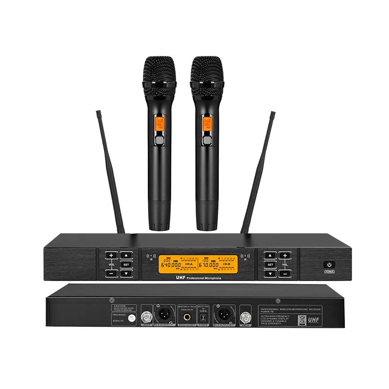 Shure UR-1000 беспроводная система микрофона с ручным держателем UHF 2-канальная для домашних караоке и KTV развлечений