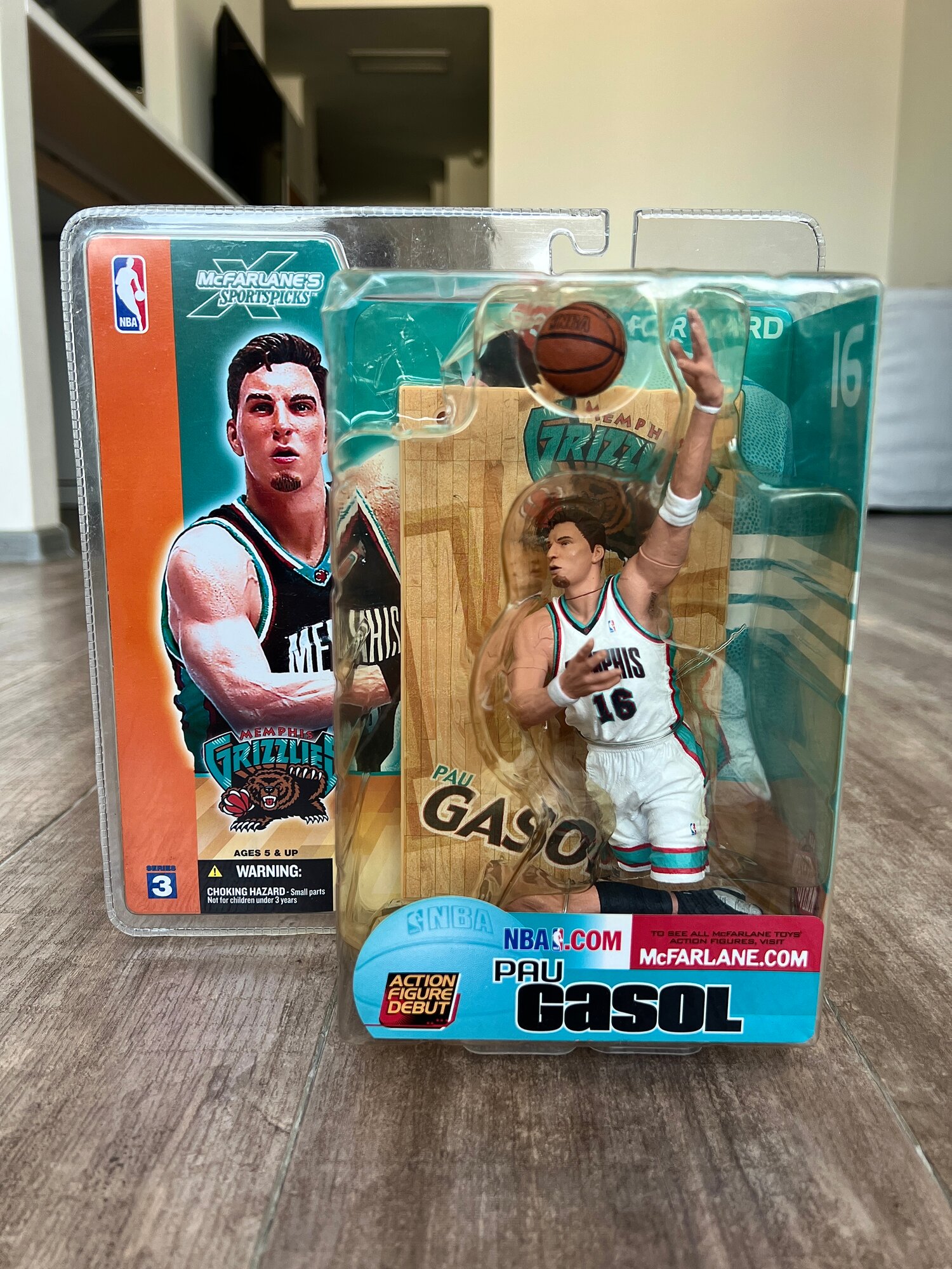 Фигурка NBA Memphis Grizzlies Pau Gasol McFarlane Toys НБА Мемфис Гриззлис Баскетболист Пау Газоль Баскетбол
