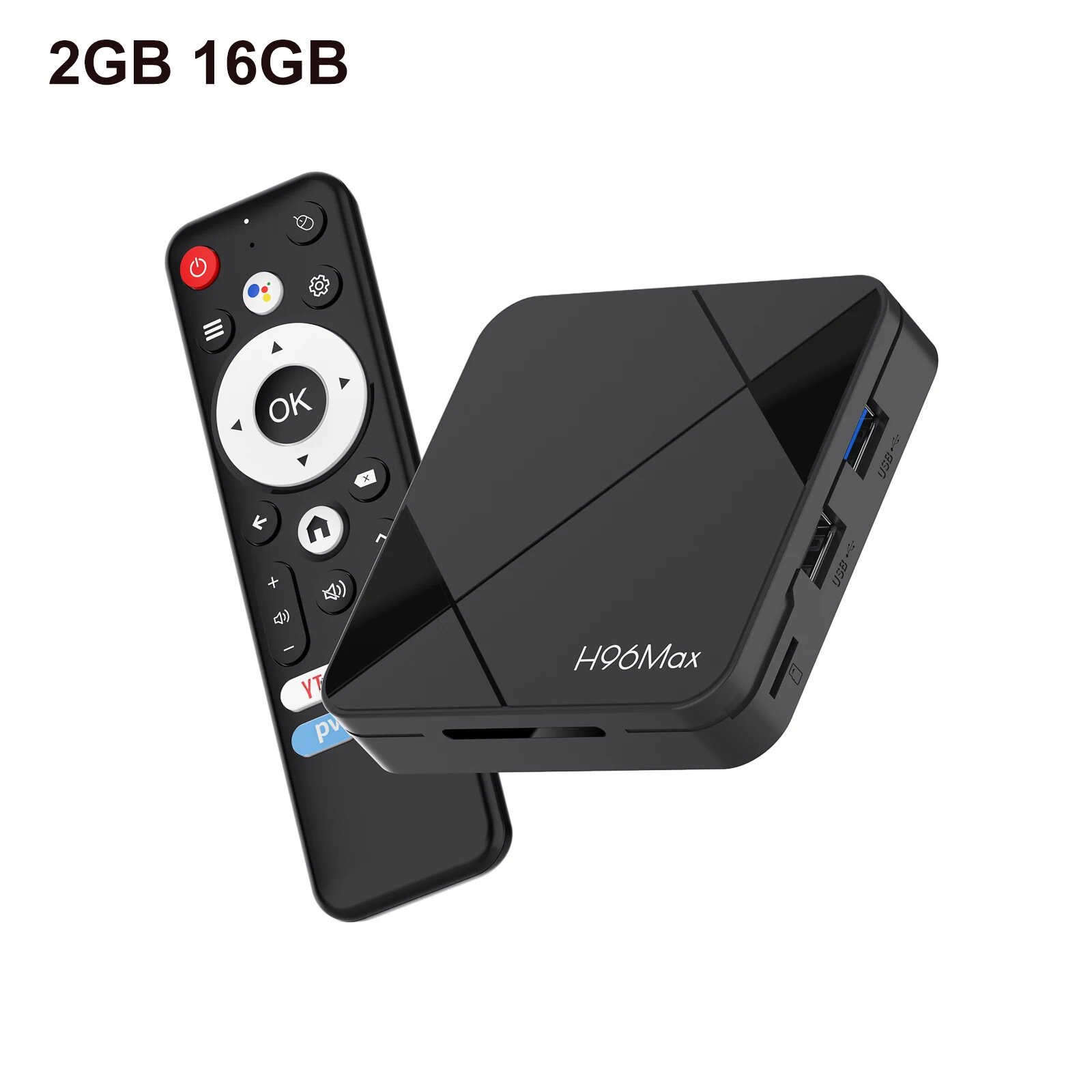 H96 MAX RK3518 ТВ-приставка Android 14 16 ГБ Европейская вилка (EU Plug), 2GB 16GB