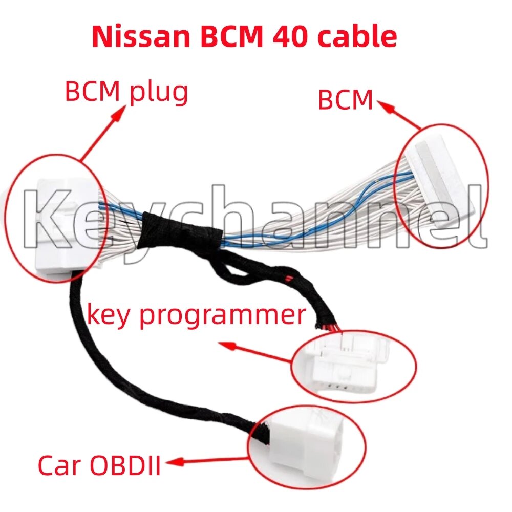 Кабель BCM40 4A для программирования ключей без ввода PIN-кода, кабель для OBDSTAR K518 Key Tool Plus для Nissan Sylphy B18 Xtrail BCM