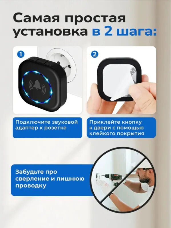 Звонок дверной IP44 — фото 1