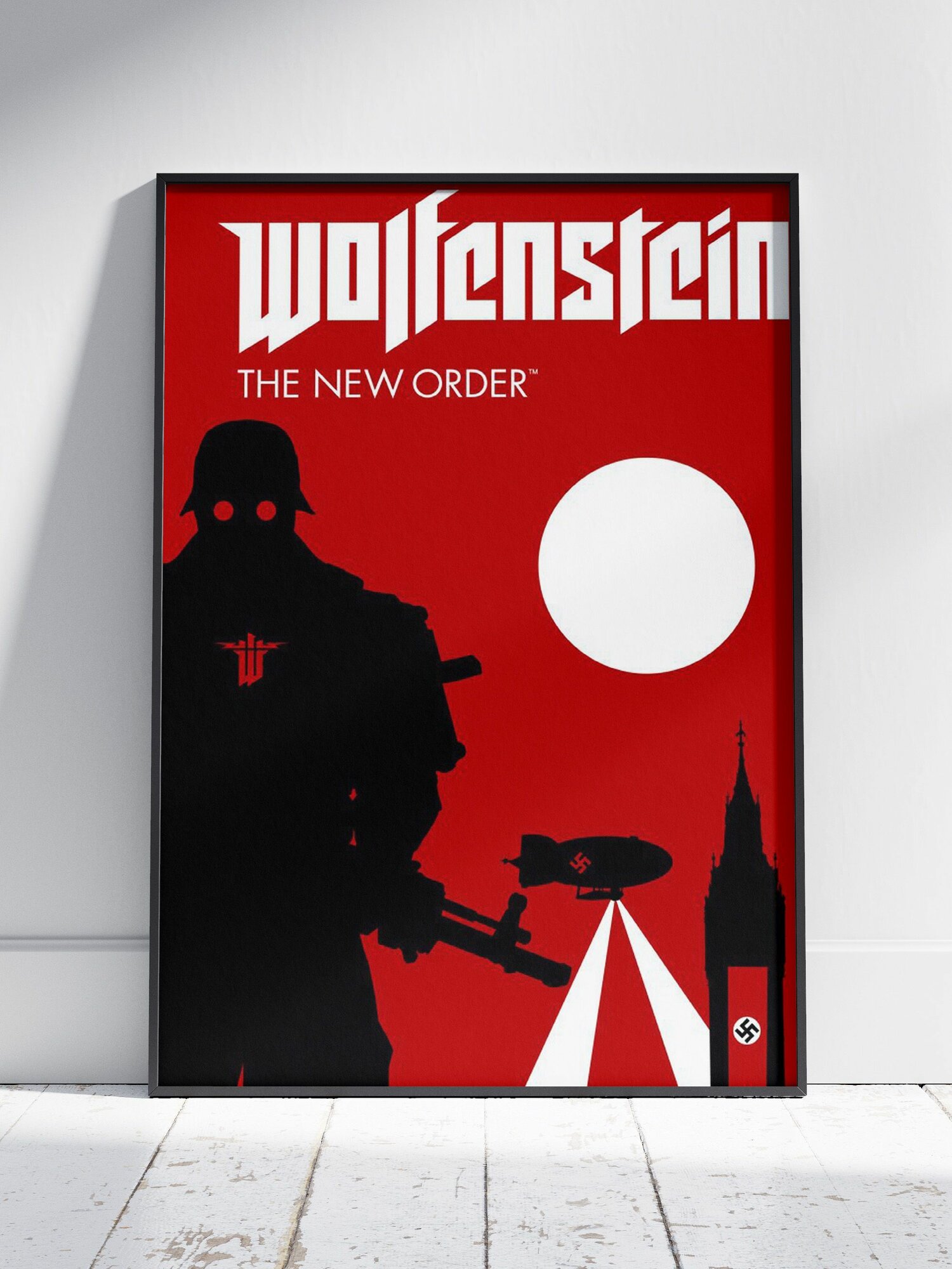 Плакат на стену для интерьера Вольфенштайн (Wolfenstein The New Order 2) - Постер по игре формата A4 (21x30 см)