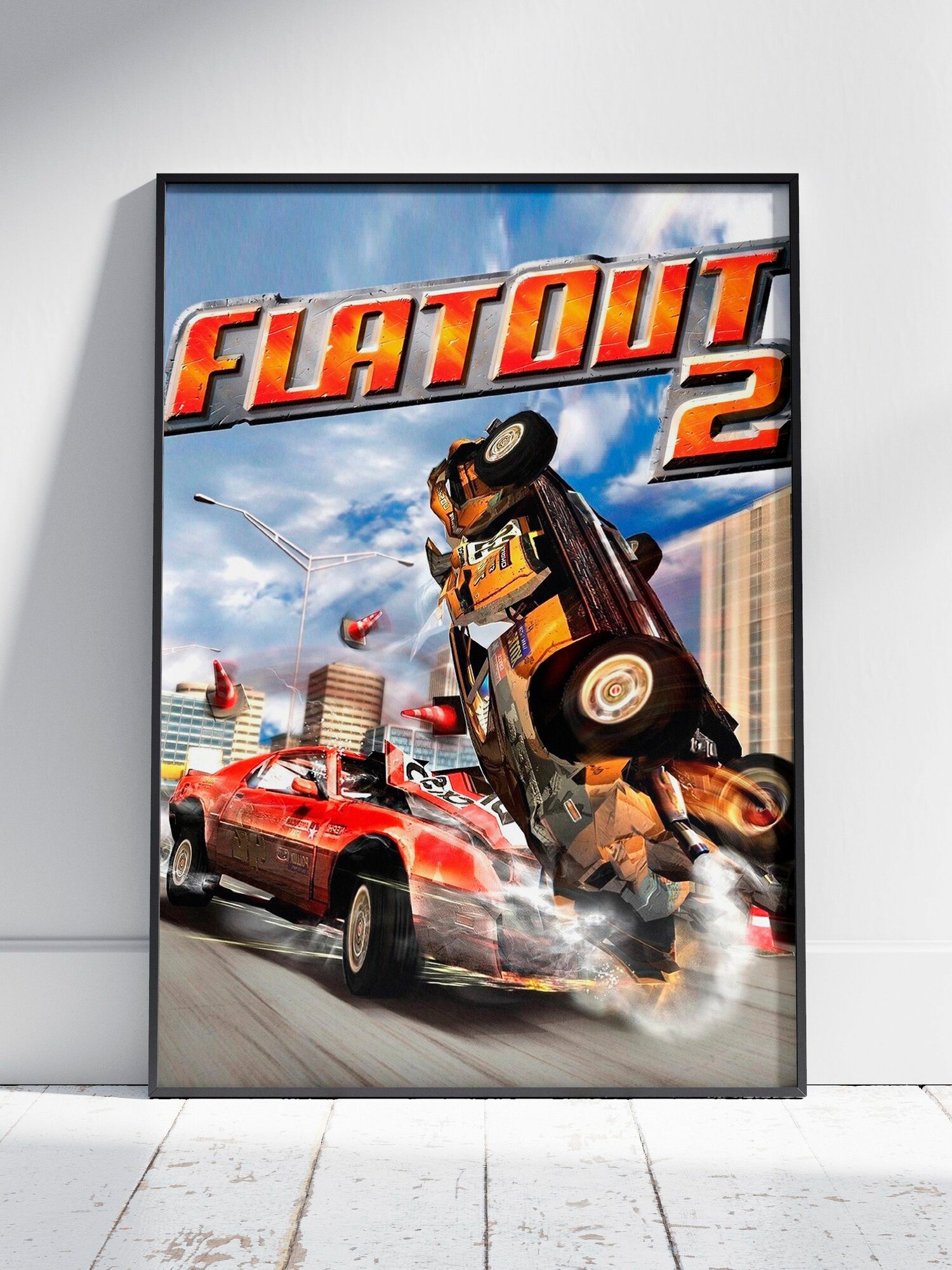 Плакат на стену для интерьера Флатаут 2 (Flatout 2 - 2) - Постер по игре формата A3 (30x42 см)