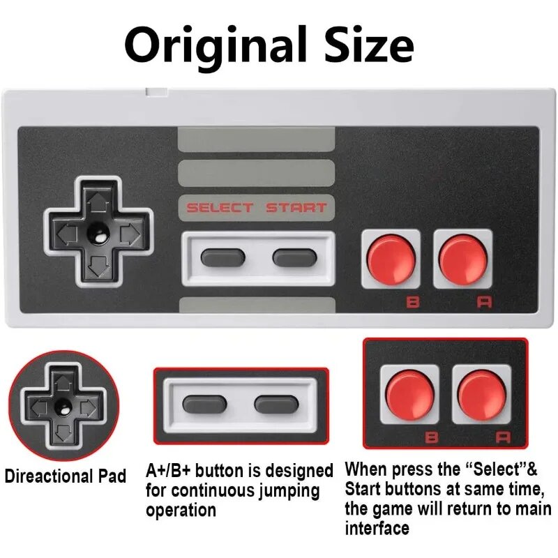 Черный геймпад для Nintendo NES — фото 1
