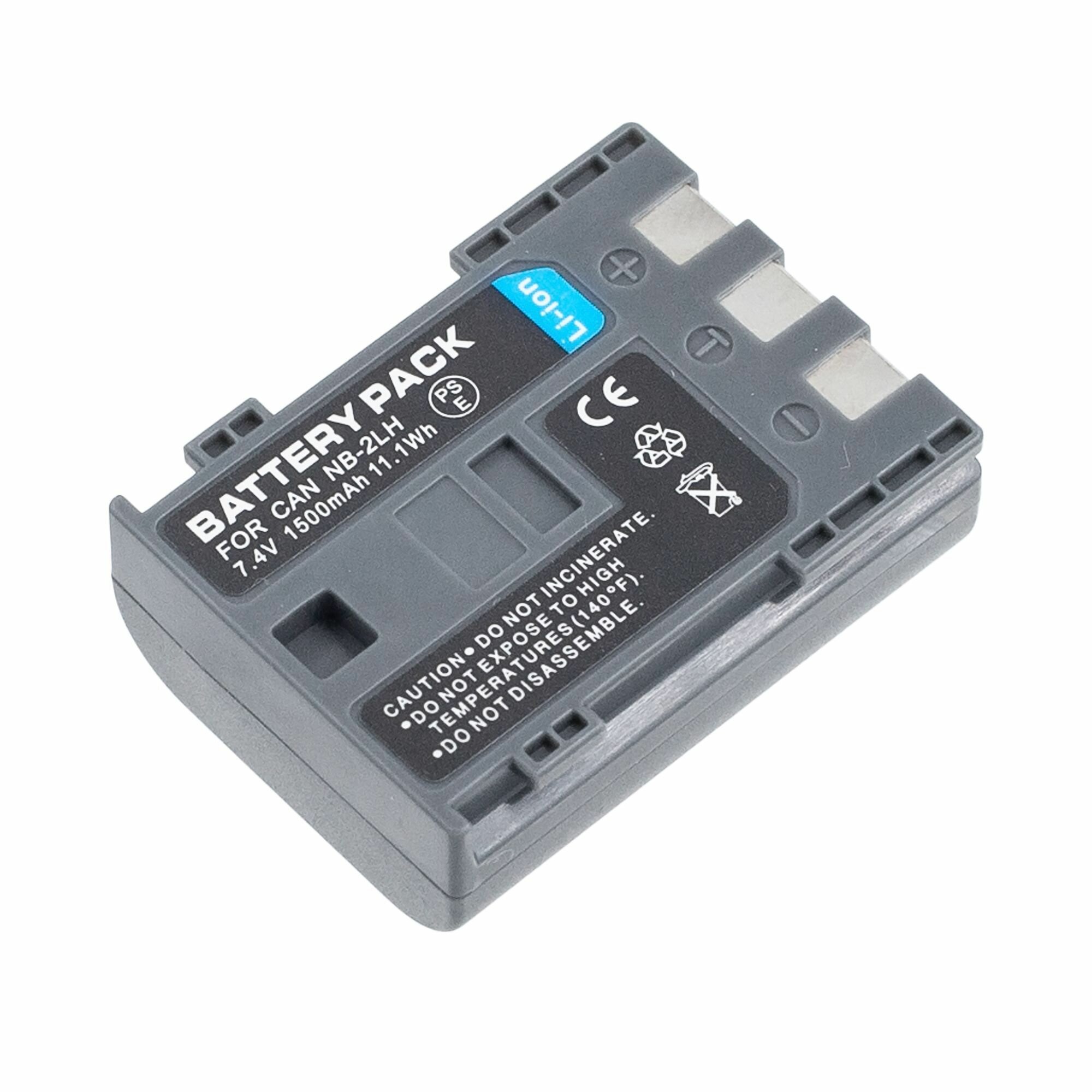Аккумулятор NB-2LH для фотоаппарата Canon 65 50 40 400 FVM30 80 , PowerShot G7 , VIXIA HF R10 - батарея 1500mAh