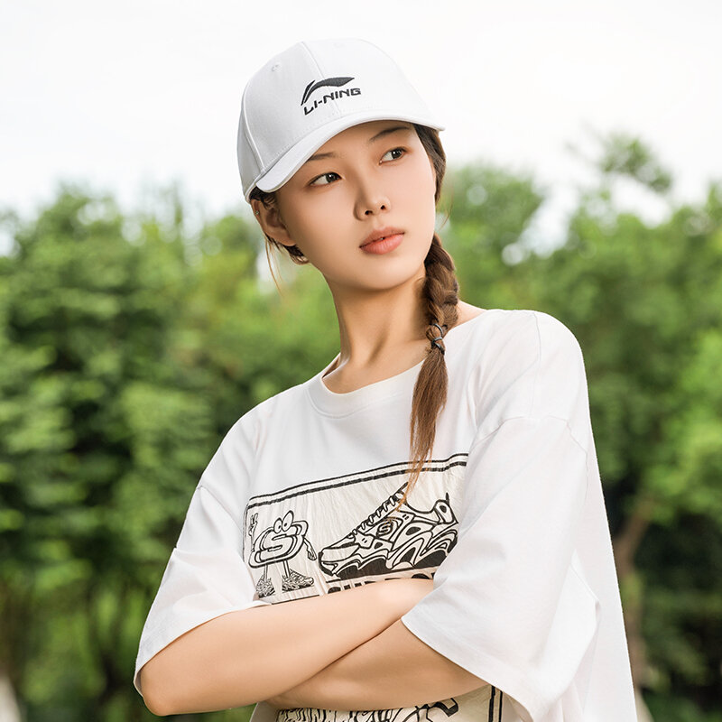 Бейсболка LI-NING для мужчин, размер Ф, белый, — фото 1