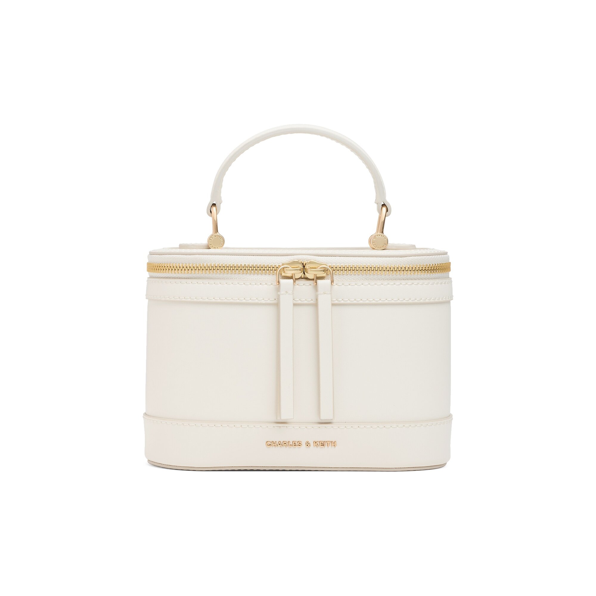 Сумка CHARLES & KEITH, фактура матовая, молочно-белый — фото 1