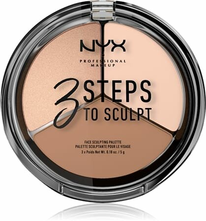 Палетка для контуринга NYX Professional Makeup 3 Steps To Sculpt, оттенок 01 Fair