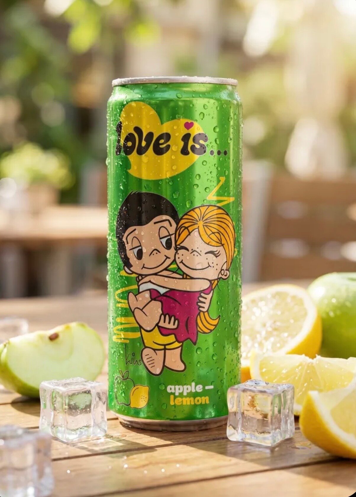 Газированный напиток Love is Apple-Lemon (Яблоко-Лимон), 330 мл х 1 шт.