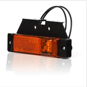 Фонарь габаритный боковой ! универсальный 12V-24V LED провод 21cm \