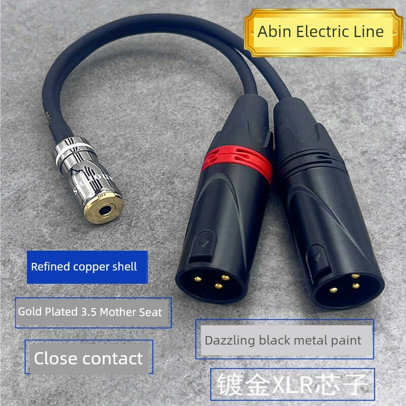 Кабель XLR от одного до двух до 2, аудио без потерь, двойной XLR «папа» и «мама», небольшой трехжильный
